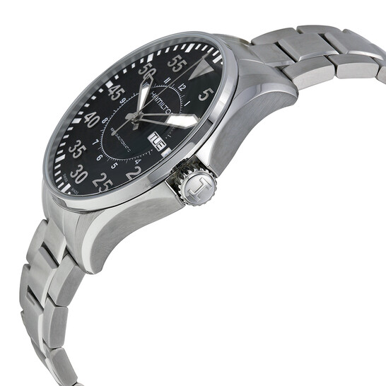 Hamilton Khaki Pilot Automatic Black Dial Men's Watch H64715135 ...