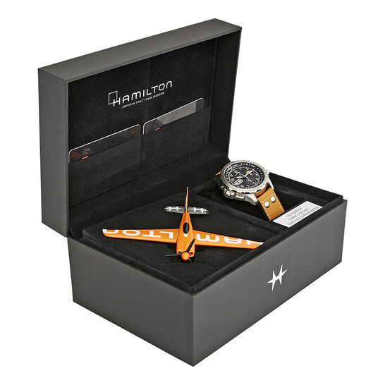 Hamilton Khaki X-Wind Chronograph Automatic Black Dial Men's Limited ...