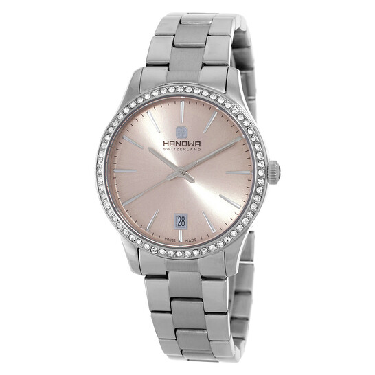 Hanowa Tresa Quartz Rose Dial Ladies Watch HAWLH0001604 7620958013049 ...
