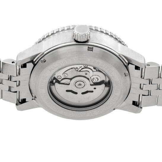 Heritor Edgard Automatic Navy Dial Stainless Steel Men's Watch HR9104 ...