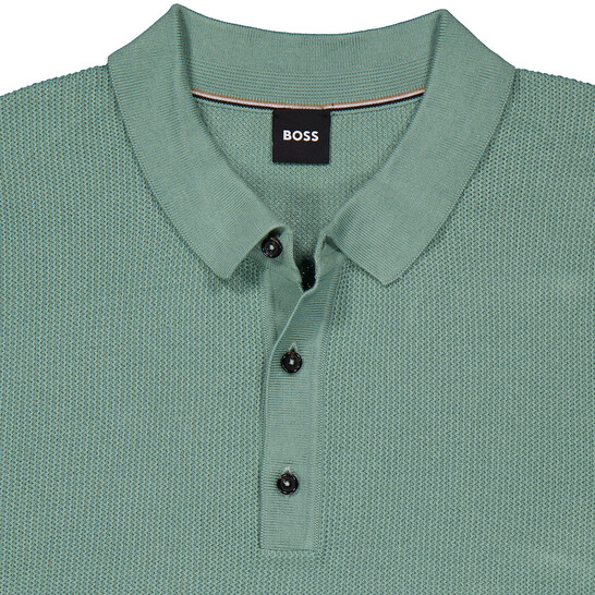 Hugo Boss Knitted Short Sleeve Polo Shirt, Size Small 50519615-373 ...
