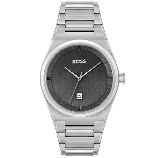 Hugo Boss Steer Grey Dial Men's Watch 1513992 - Watches, Steer - Jomashop