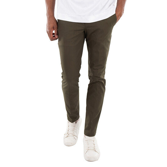 Hugo Boss Stretch Cotton Slim-Fit Trousers, Brand Size 54 (Waist Size ...