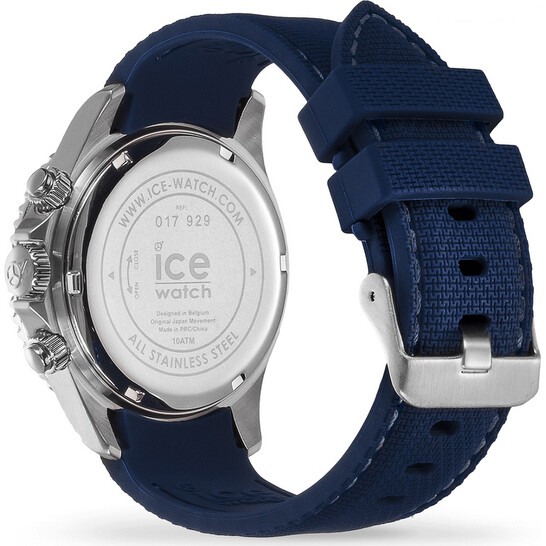 Ice-Watch Chronograph Quartz Blue Dial Blue Silicone Men's Watch 017929 ...