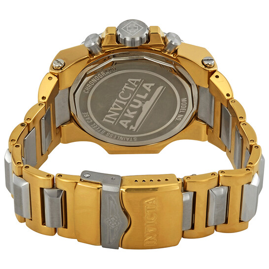 Invicta Akula Chronograph Blue Mother of Pearl Dial Two-Tone Men's ...