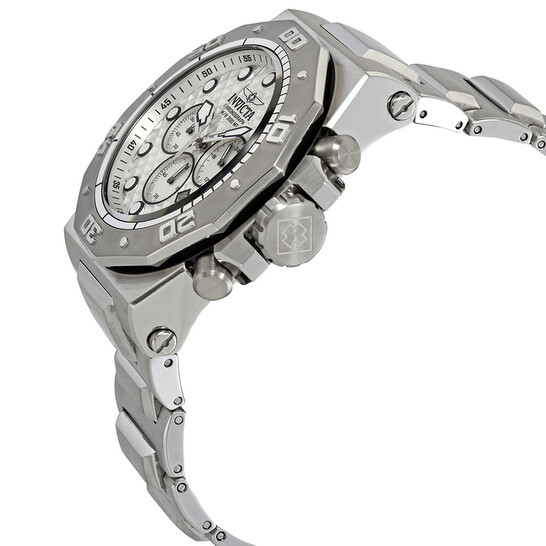 Invicta Akula Chronograph Silver Dial Men's Watch 26040 886678314287 ...
