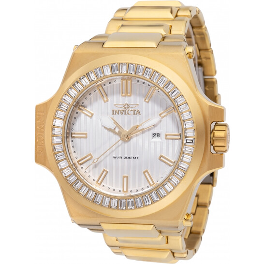 Invicta Akula Quartz Crystal Silver Dial Men's Watch 49136 886678661220 ...