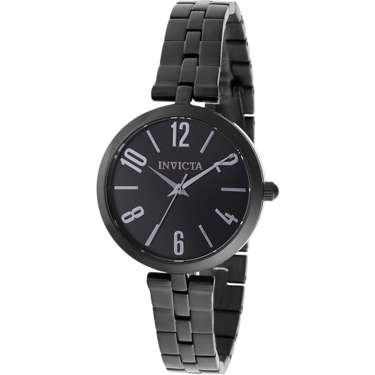 Invicta Angel Quartz Black Dial Ladies Watch 45145 886678599585 ...