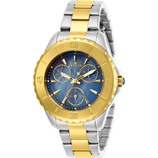 Invicta Angel Quartz Blue Dial Two-tone Ladies Watch 29111 886678345175 ...