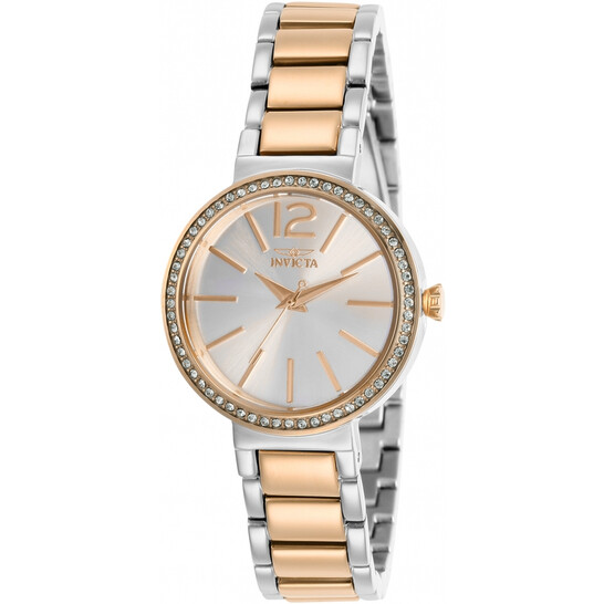 Invicta Angel Quartz Crystal Ladies Watch and Bangle Set 29276 ...