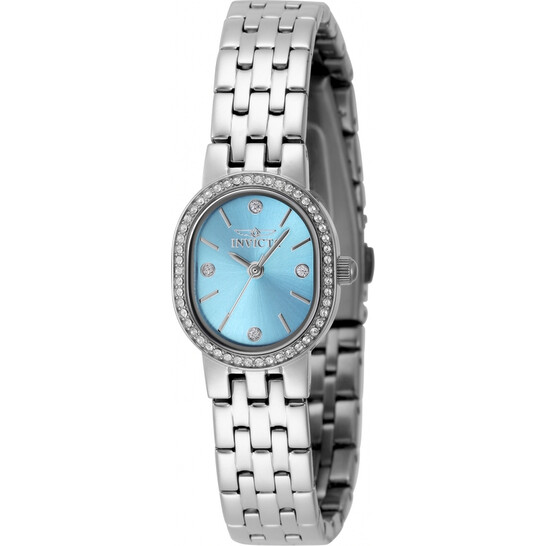 Invicta Angel Quartz Crystal Tiffany Blue Dial Ladies Watch 49073 ...