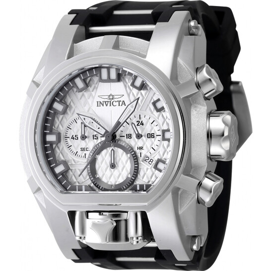Invicta Bolt Bolt Zeus Magnum Chronograph GMT Quartz Silver Dial Men's ...