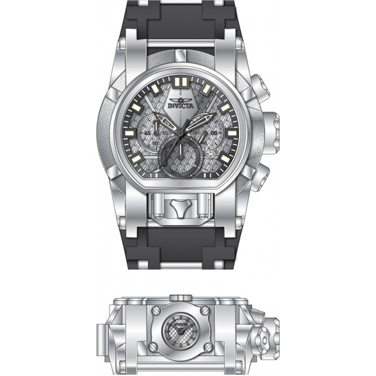 Invicta Bolt Bolt Zeus Magnum Chronograph GMT Quartz Silver Dial Men's ...