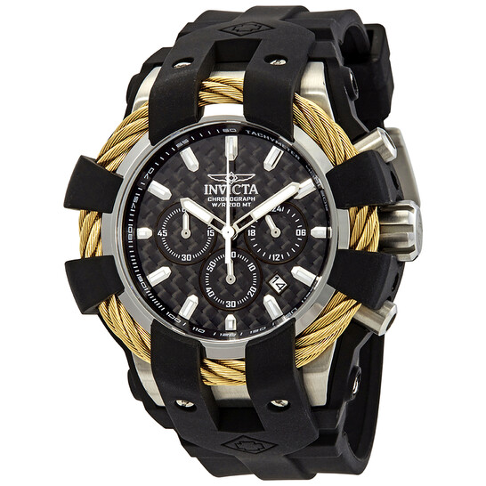 Invicta Bolt Chronograph Black Dial Men's Watch 23858 886678290055 ...