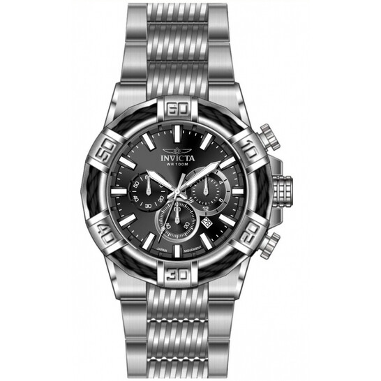 Invicta Bolt Chronograph GMT Quartz Black Dial Men's Watch 49900 ...