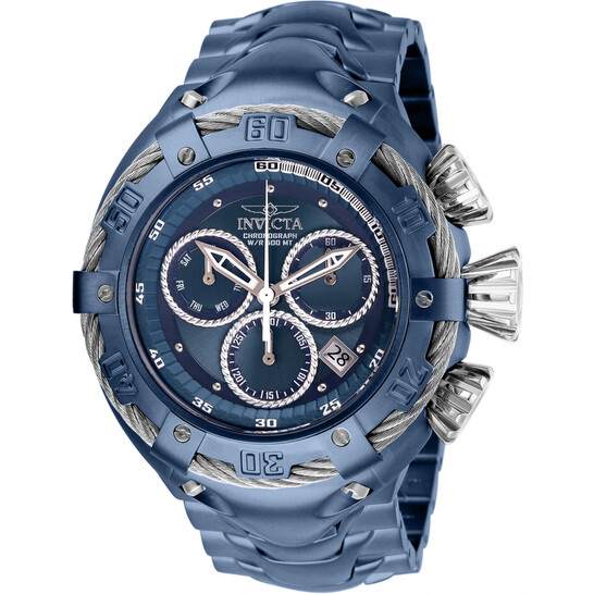 Invicta Bolt Thunderbolt Chronograph Light Blue Dial Men's Watch 27524 ...