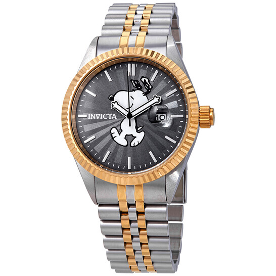 Invicta Character Collection Snoopy Diamond Grey Dial Men's Watch 24803 ...