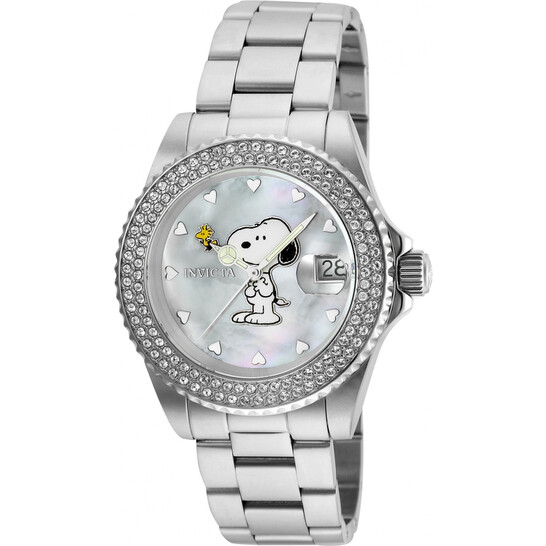 Invicta Character Collection Snoopy White Dial Ladies Watch 24808 ...