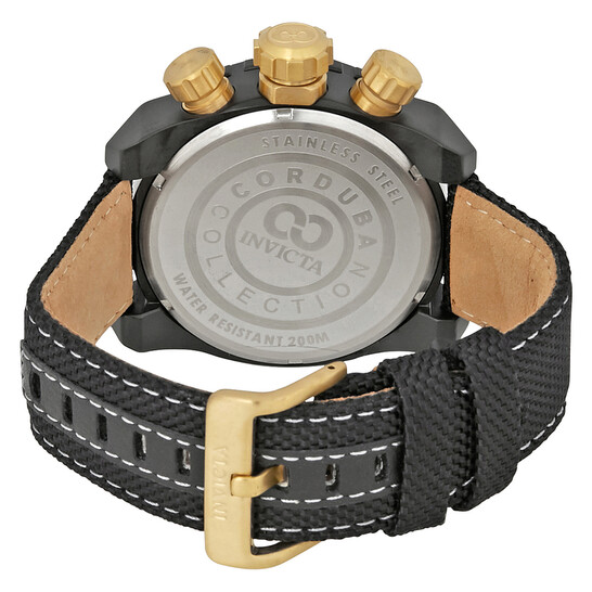 Invicta Corduba Chronograph Blue Dial Black Nylon Men's Watch 22335 ...