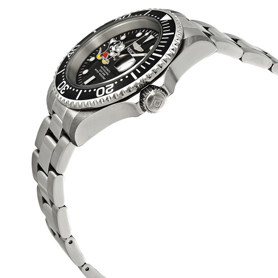 Invicta Disney Limited Edition Mickey Mouse Automatic Black Dial Men's ...