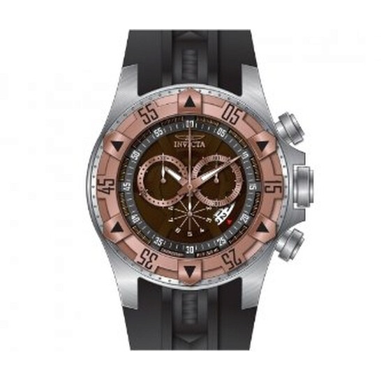 Invicta Excursion Chronograph Brown Dial Rose-tone PVD Men's Watch ...