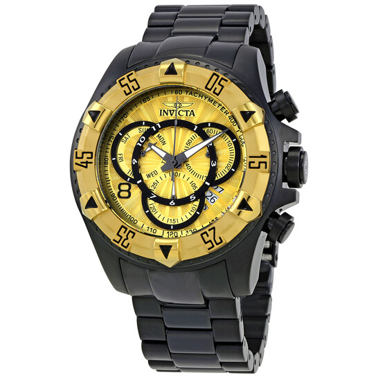 Invicta Excursion Chronograph Gold Dial Men's Watch 24267 886678293537 - Watches, Excursion ...