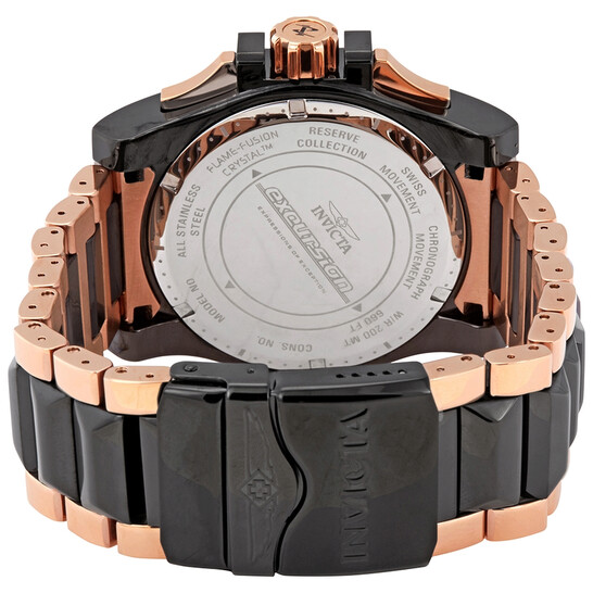 Invicta Excursion Chronograph Rose dial Two-tone Men's Watch 80380 886678137770 - Watches ...