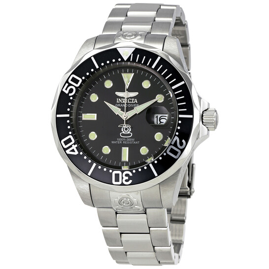 Invicta Pro Diver Grand Diver Automatic Black Dial Men's Watch 3044 ...