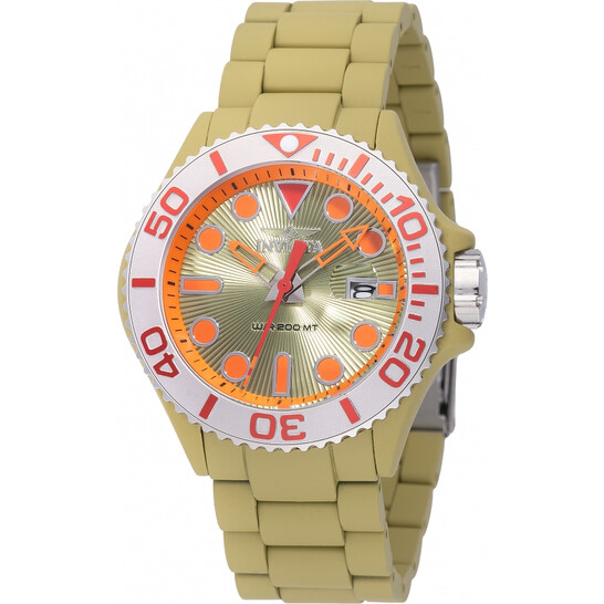 Invicta Grand Diver Green and Orange Dial Men's Watch 49480 ...