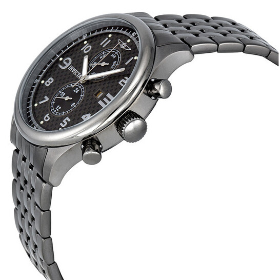 Invicta II Collection Dual Time Black Dial Watch 0368 843836003681 ...