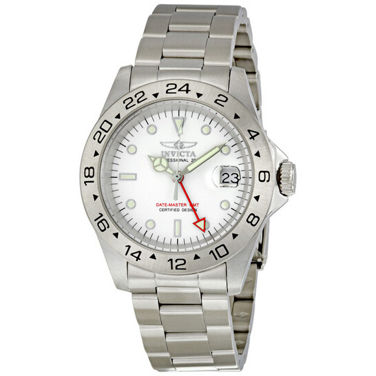 Invicta II Date Master GMT White Dial Men's Watch 9402 843836094023 ...