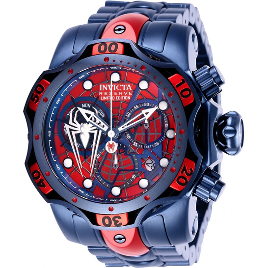 Invicta Marvel Limited Edition Spiderman Chronograph Red Dial Men's ...