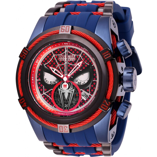 Invicta Marvel Limited Edition Spiderman Chronograph Red Dial Men's ...