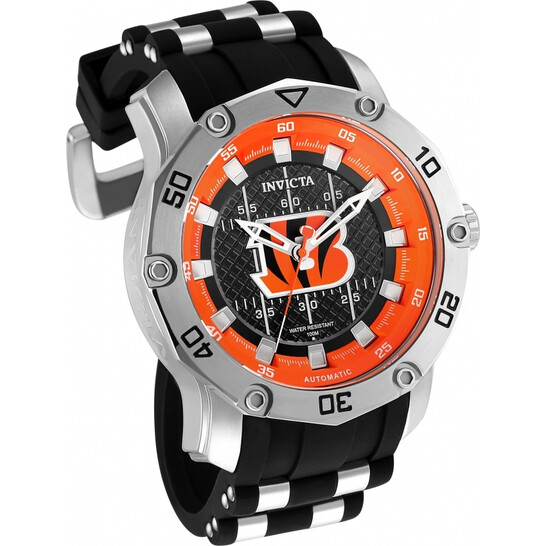 Invicta NFL Cincinnati Bengals Automatic Black Dial Men's Watch 32014 ...