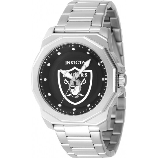 Invicta Nfl Las Vegas Raiders Quartz Black Dial Men's Watch 47922 ...