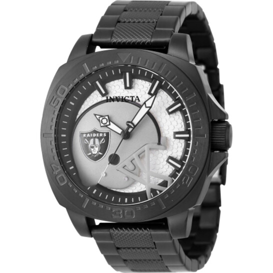 Invicta NFL Las Vegas Raiders Quartz Grey Dial Men's Watch 47869 ...