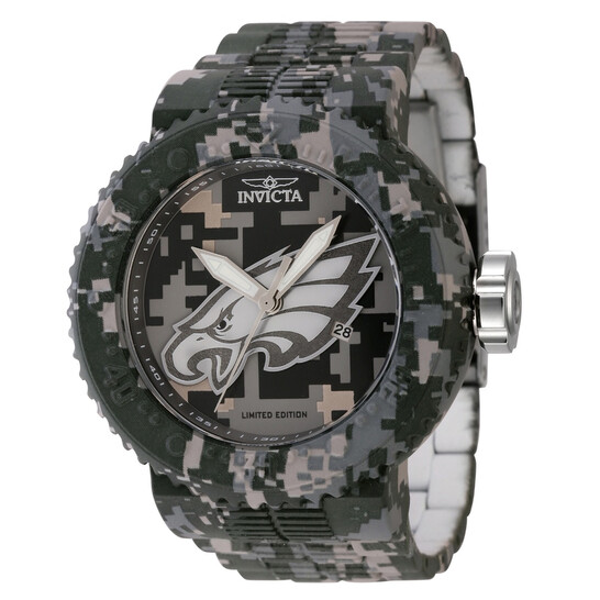 Invicta NFL Philadelphia Eagles Date Quartz Camouflage Men's Watch ...