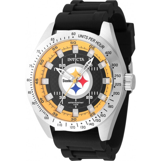 Invicta Nfl Pittsburgh Steelers Quartz Men's Watch 47858 886678637904 - Watches, NFL - Jomashop