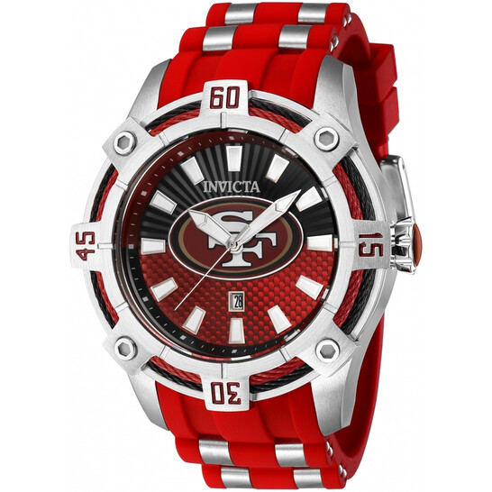 Invicta NFL San Francisco 49ers Quartz Red Dial Men's Watch 42063 ...