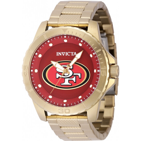 Invicta Nfl San Francisco 49ers Quartz Red Dial Men's Watch 48094 ...