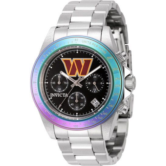 Invicta NFL Washington Commanders Chronograph GMT Quartz Black Dial Men ...