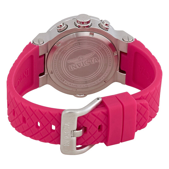 Invicta Ocean Reef Chronograph Diamond Pink Dial Ladies Watch 90280 ...