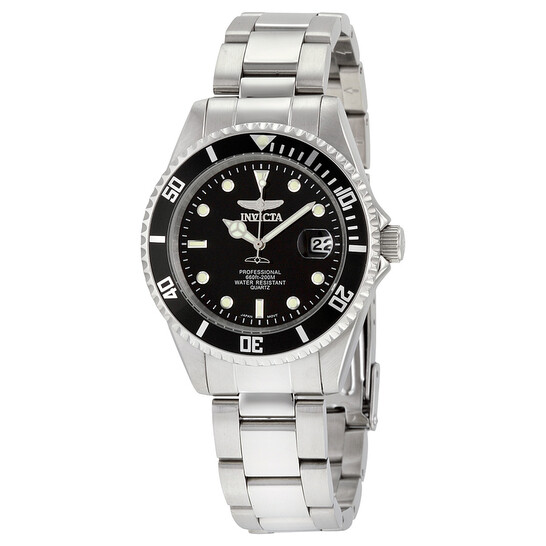 Invicta Pro Diver Black Dial Men's Stainless Steel Men's Watch 8932OB ...