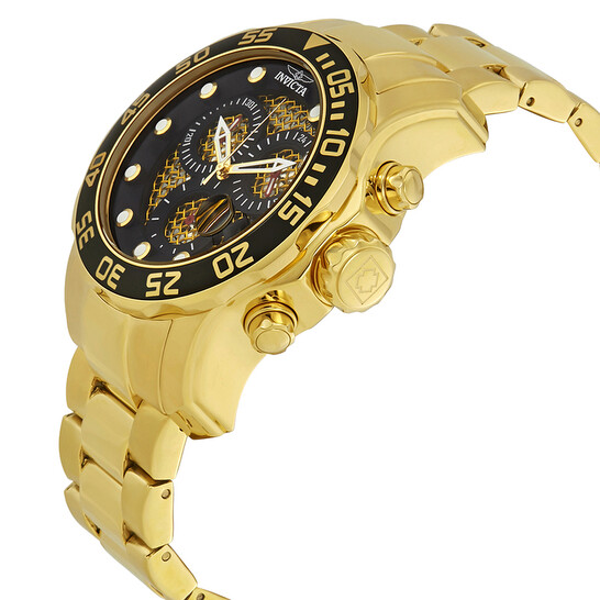 Invicta Pro Diver Chronograph Black Dial Men's Watch 19837 886678243297 ...