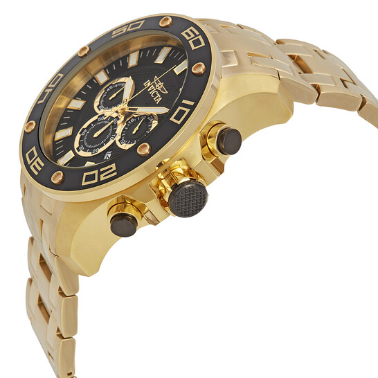 Invicta Pro Diver Chronograph Black Dial Men's Watch 26076 886678314652 ...