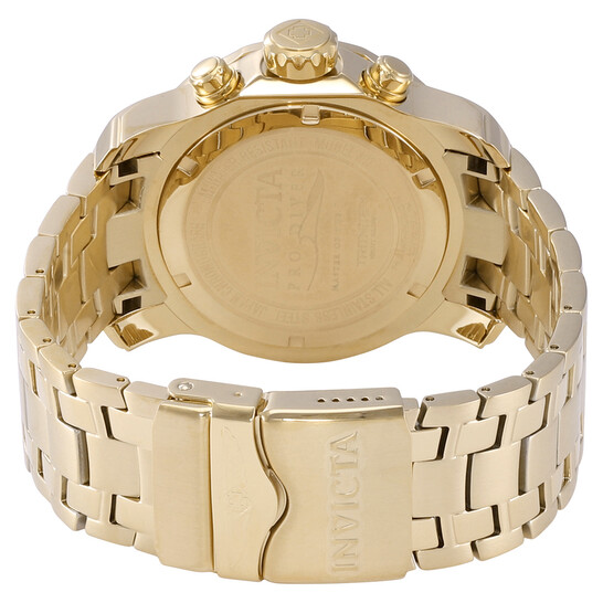 Invicta Pro Diver Chronograph Blue Dial 18kt Gold-plated Men's Watch ...