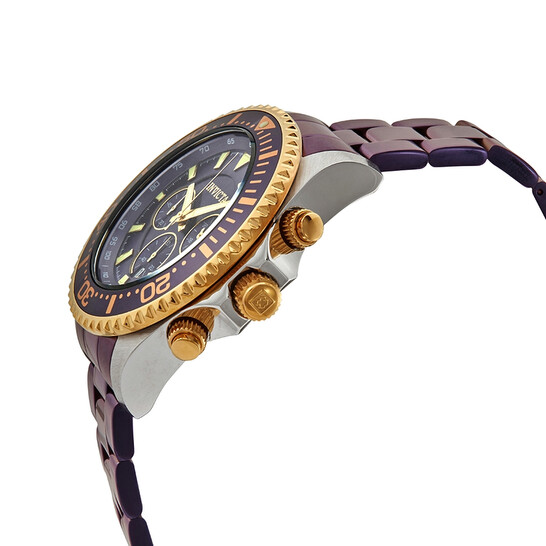 Invicta Pro Diver Chronograph Quartz Purple Dial Men's Watch 27479 ...