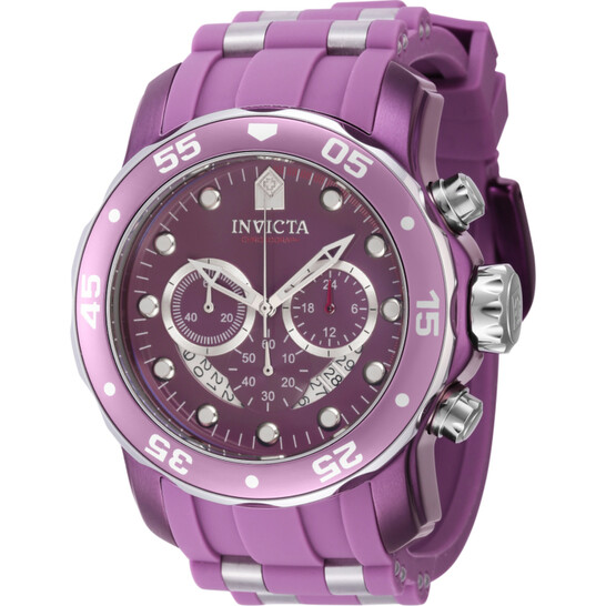 Invicta Pro Diver Chronograph Quartz Purple Dial Men's Watch 40930 ...