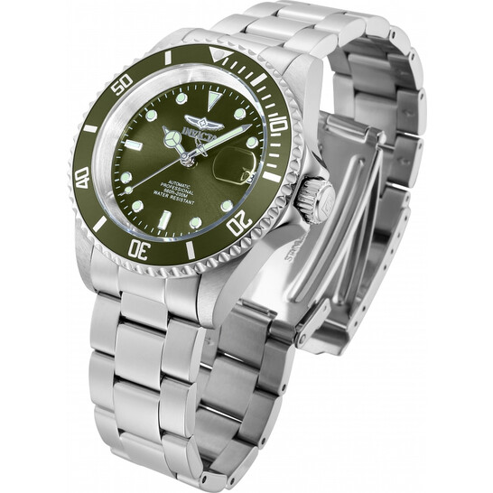 Invicta Pro Diver Date Automatic Green Dial Men's Watch 35690 ...