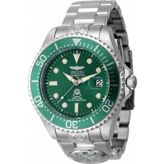 Invicta Pro Diver Date Automatic Green Dial Men's Watch 45811 ...
